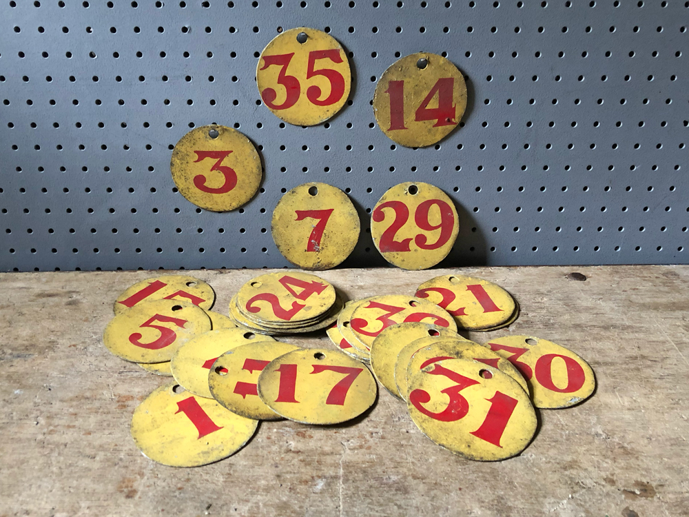 Metal number discs - H is for Home